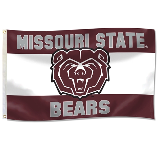 Missouri State Bookstore - Missouri State Bear Head Bears Maroon/White Flag